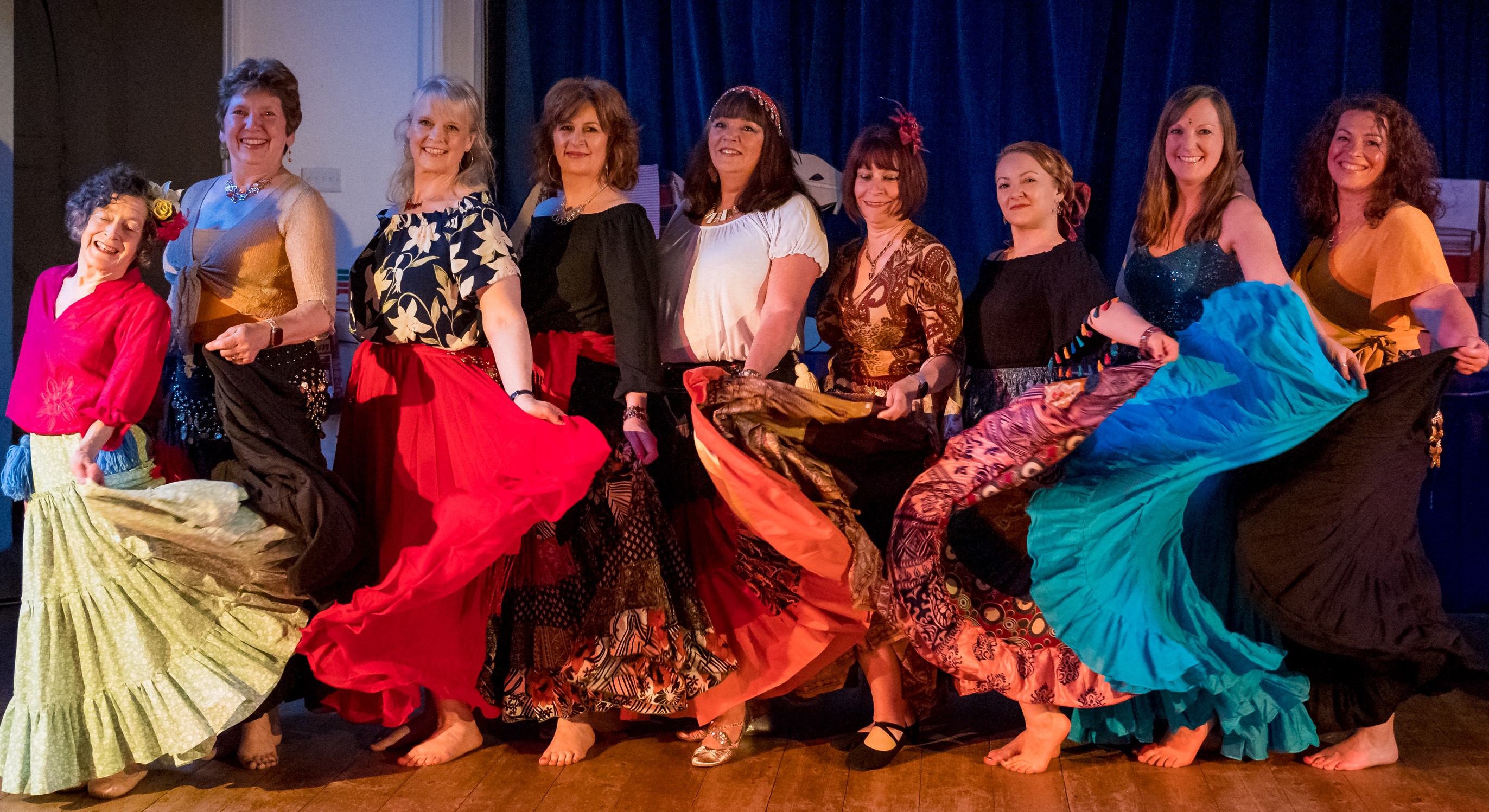 A glorious group of ladies who meet once a week for a dance and a giggle.